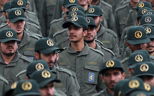Iranian lawmakers wear IRGC uniforms and chant "Death to America"